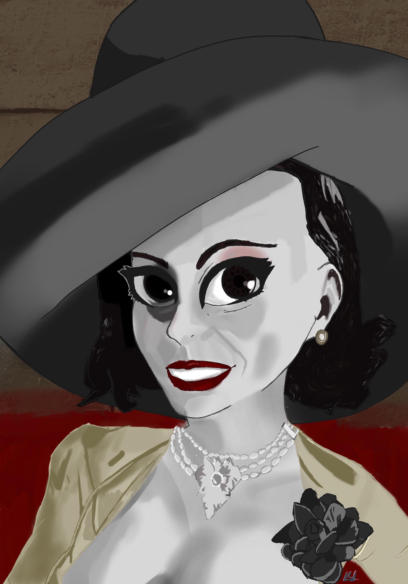 I made artwork of lady dimitrescu | Scrolller