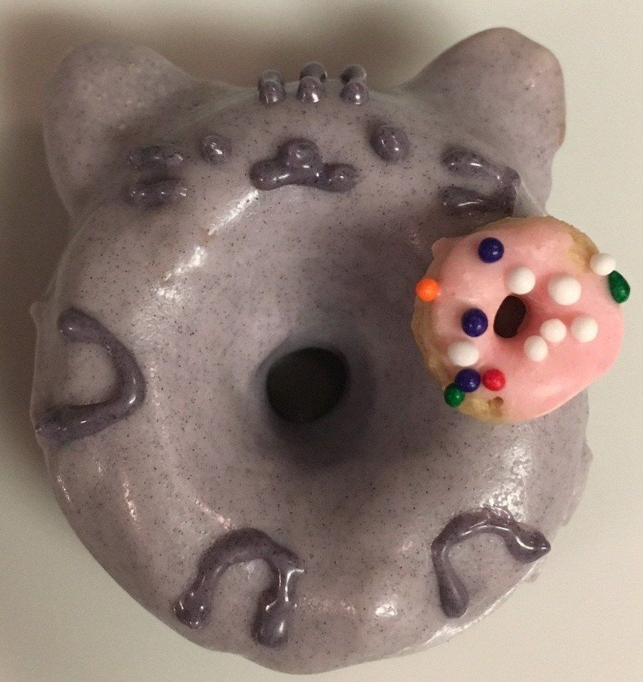 I made Mini Pusheen Donuts, holding a donut | Scrolller