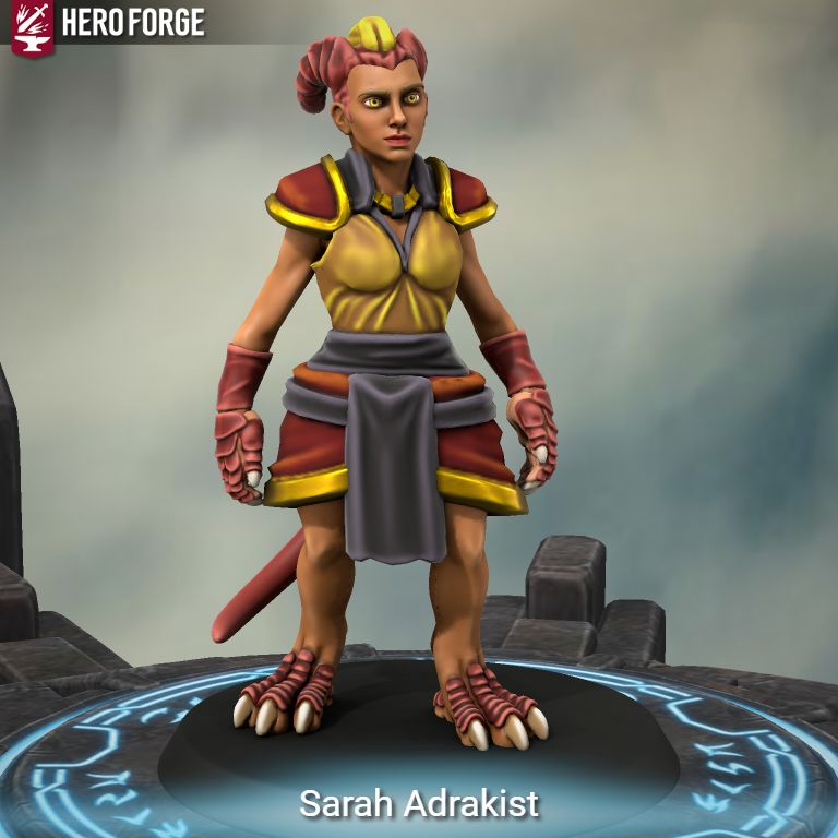I made my best representation of Sarah in HeroForge | Scrolller