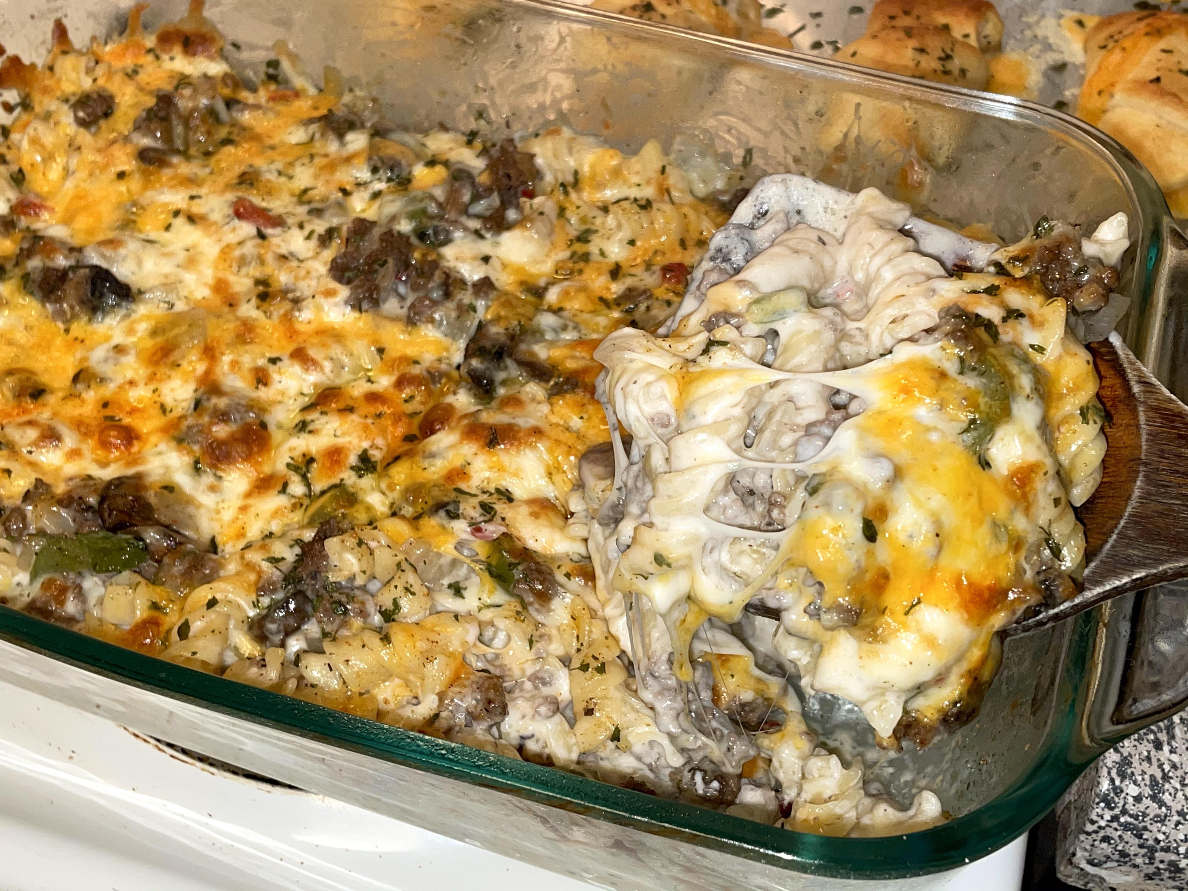 I Made My Cheesy Beef Noodle Casserole Tonight. Tasty & Easy. | Scrolller