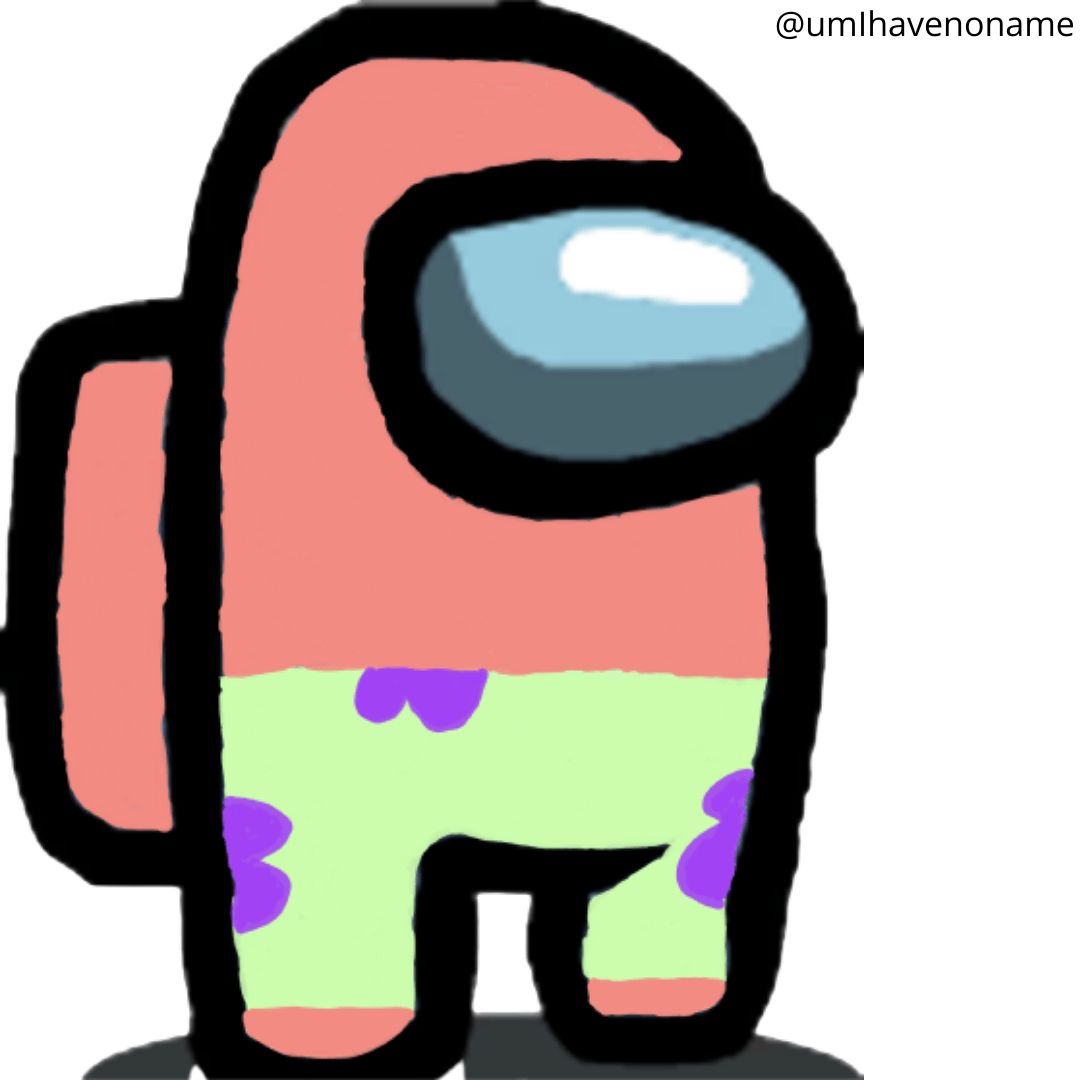 I made Patrick Star as an AmongUs crewmate | Scrolller