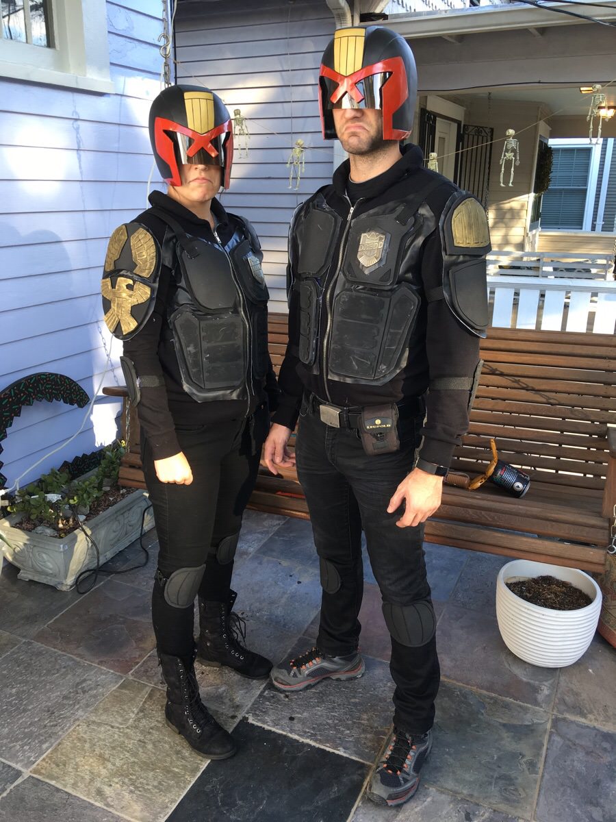 I made some judge dredd costumes for my bf and I for Halloween this year! | Scrolller
