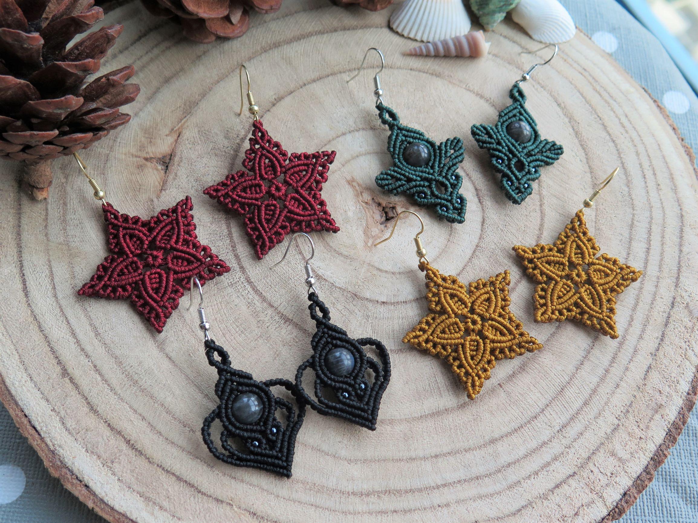 I made some new macrame earrings! | Scrolller