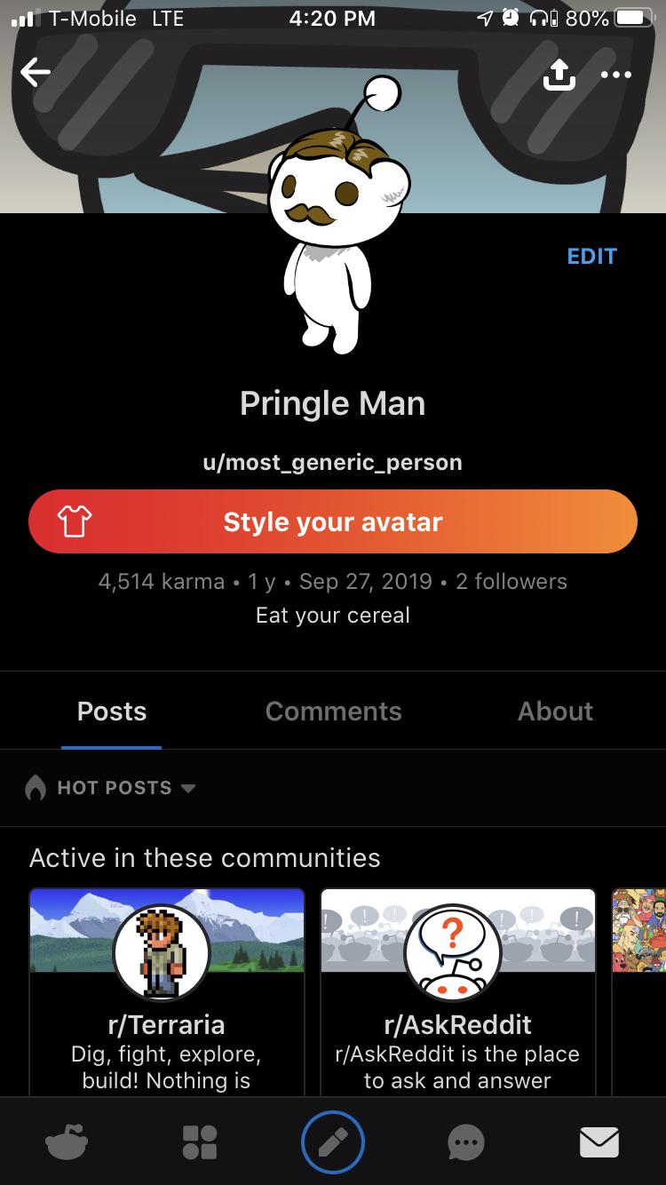 I made the Pringle Man. | Scrolller