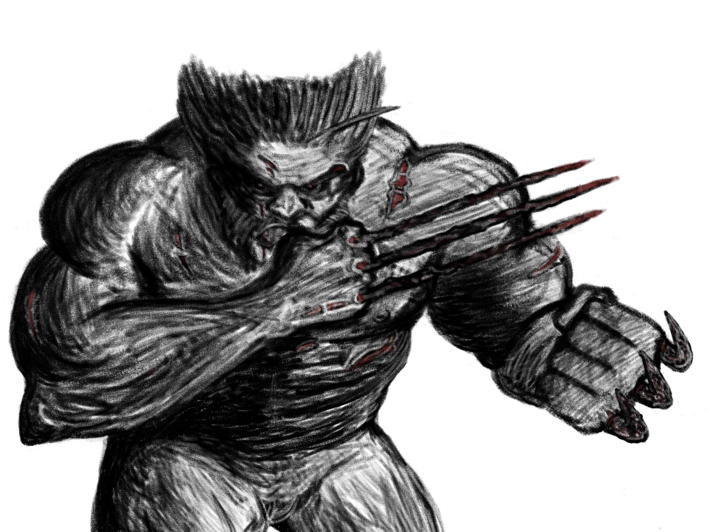 I made this digital charcoal sketch for all my fellow mutants today. | Scrolller