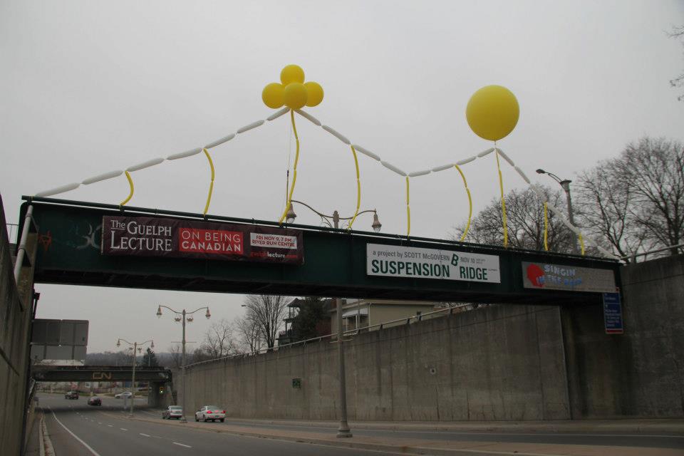 I made this 'Suspension Bridge' balloon sculpture in downtown Guelph today | Scrolller