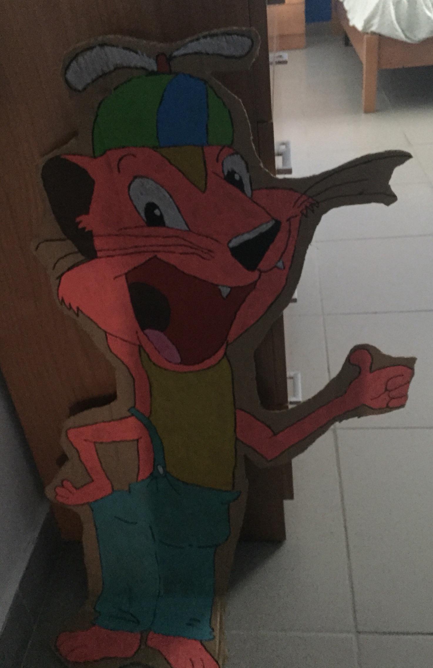 I made this Willy Weasel cardboard cutout, I hope you enjoy | Scrolller