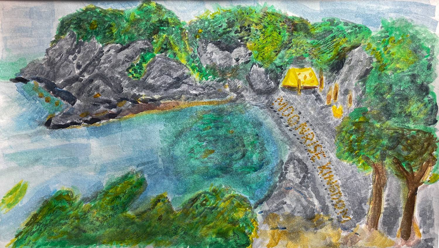 I painted my favourite scene from Moonrise Kingdom! | Scrolller