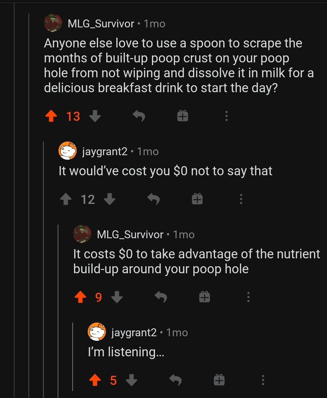 I prefer to just directly intake the nutrients. | Scrolller