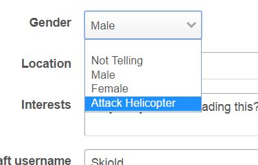 I sexually identify as an attack helicopter. | Scrolller