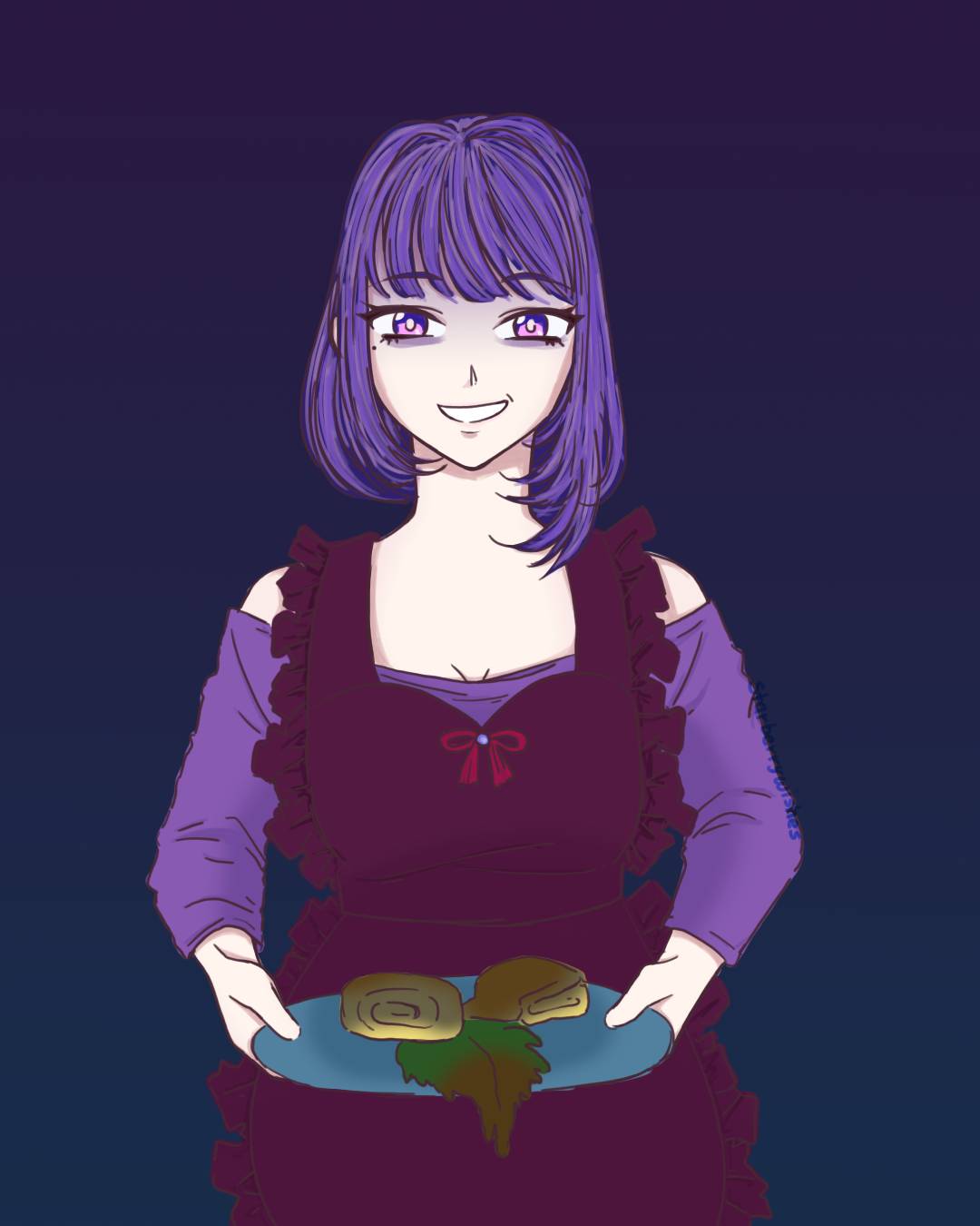 I sketched a nightmare situation with Baal... | Scrolller