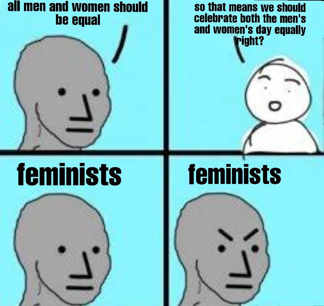 I think that's what equality means..right? | Scrolller