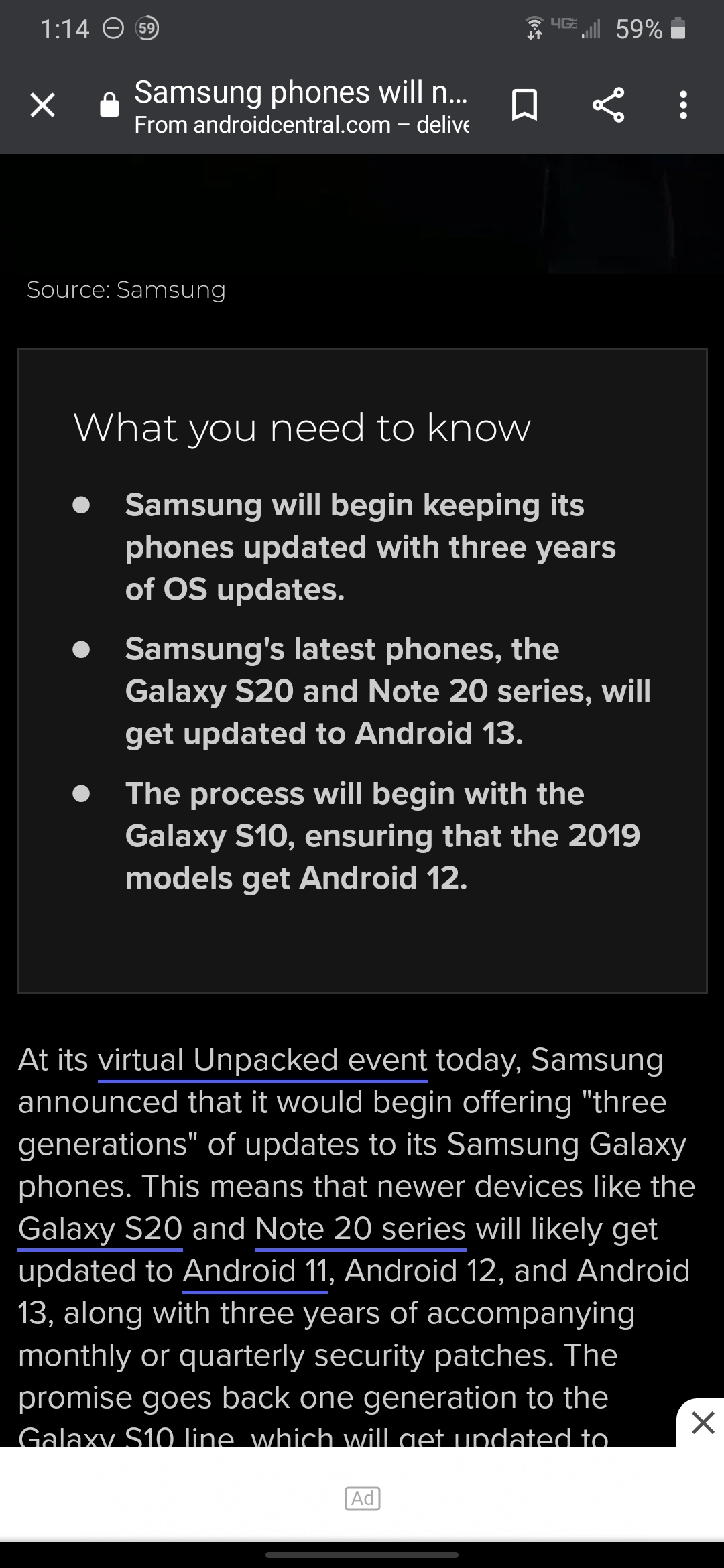 I think we are able to get One Ui 4.0 (Android 12) in 2022. | Scrolller