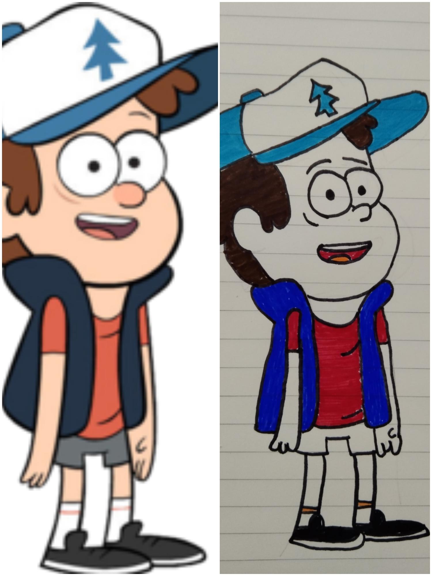 I tried drawing Dipper | Scrolller