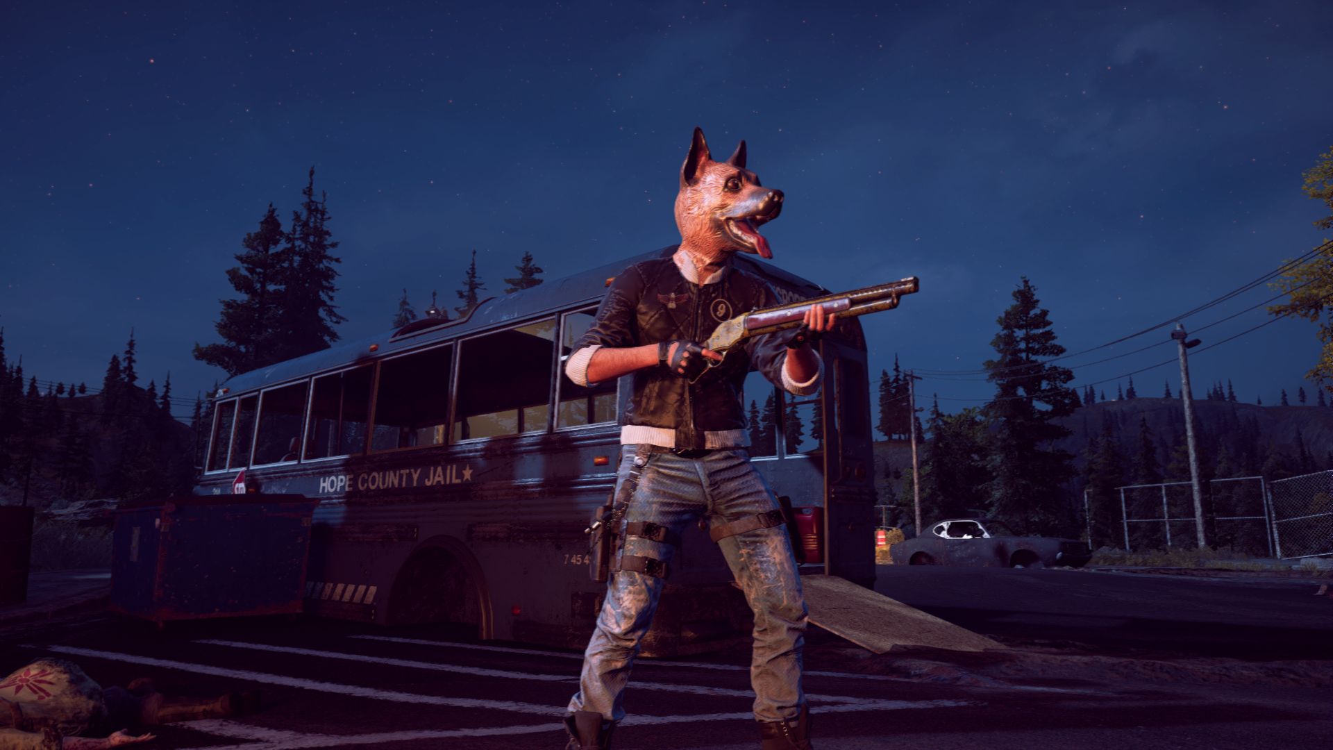 I tried to make a hotline Miami themed character in farcry 5. | Scrolller