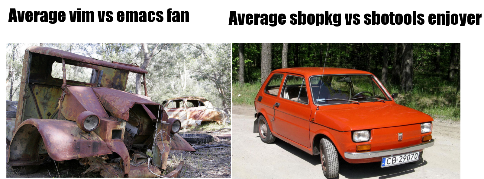 I use vim and sbotools btw | Scrolller