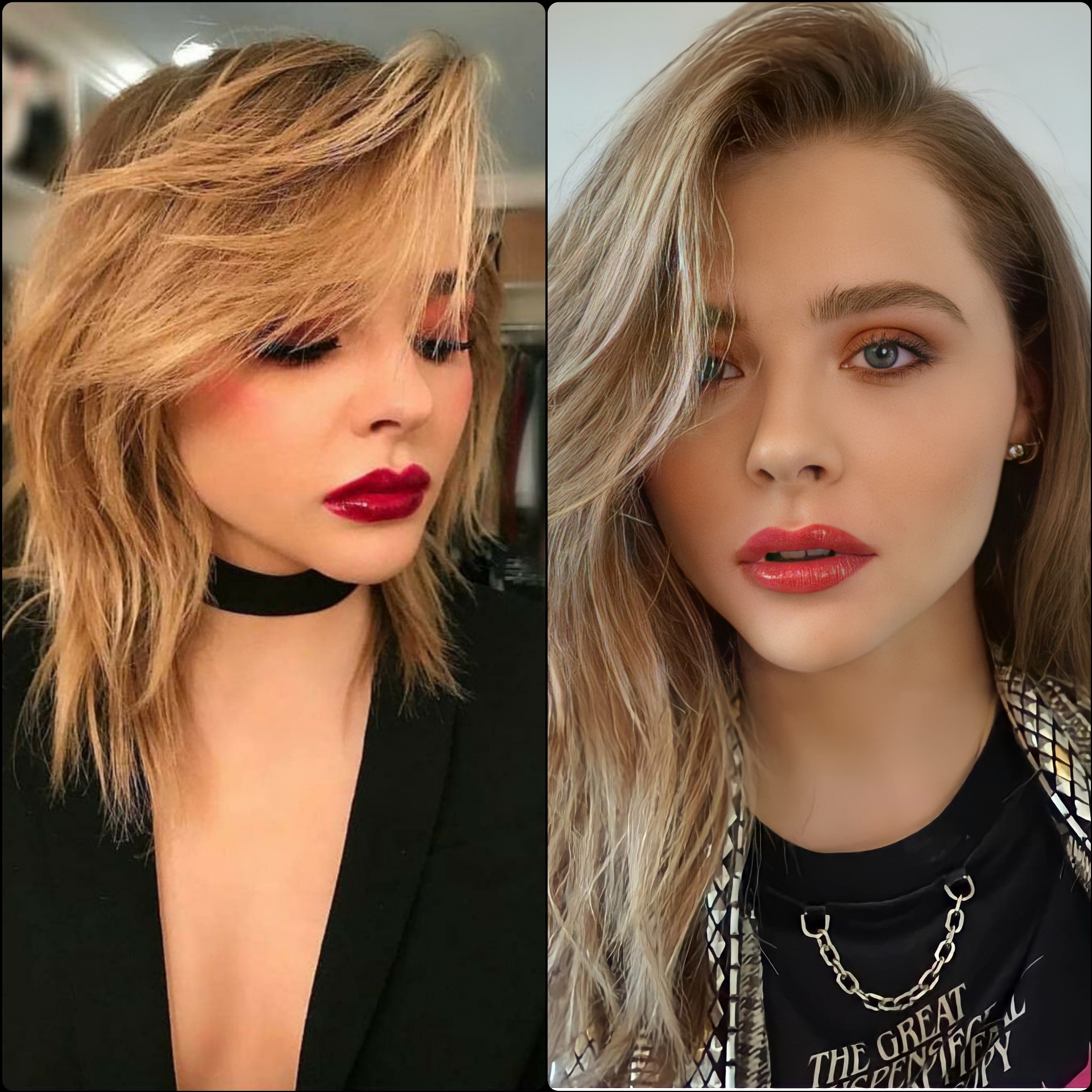 I want Chloe Moretz's lipstick off her plump lips and on my cock after a long stress relieving ...