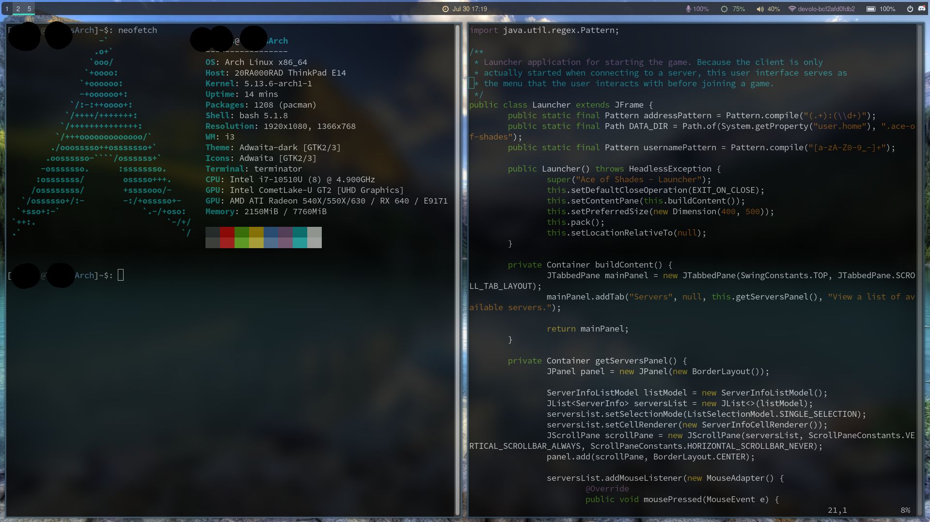 [i3-gaps] First rice! | Scrolller