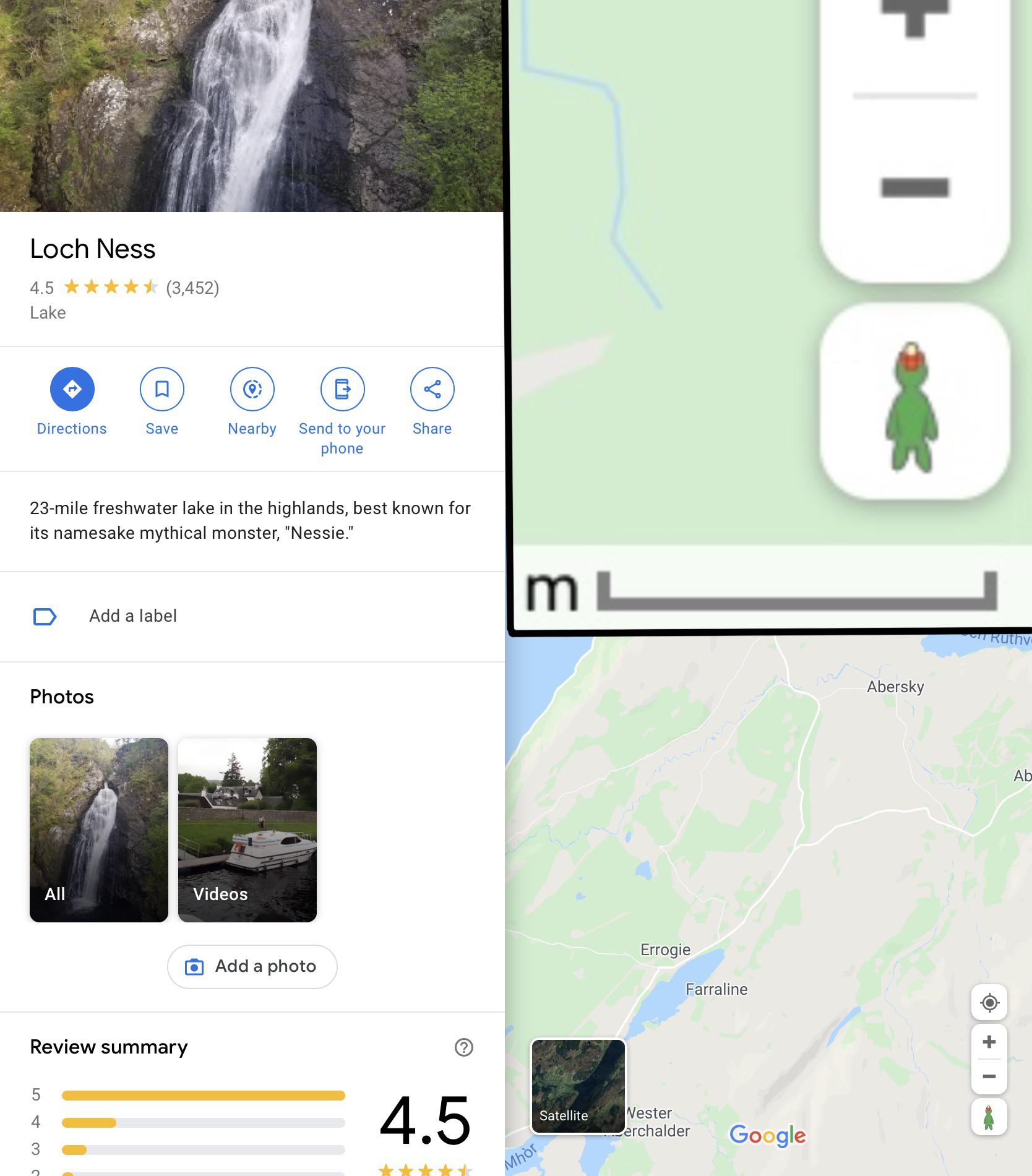 If you go to Loch Ness, the google street view guy becomes a monster | Scrolller