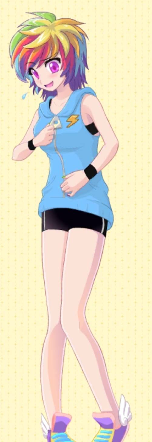 I'm 99% positive that Iro was inspired by Rainbow Dash from My Little Pony. | Scrolller