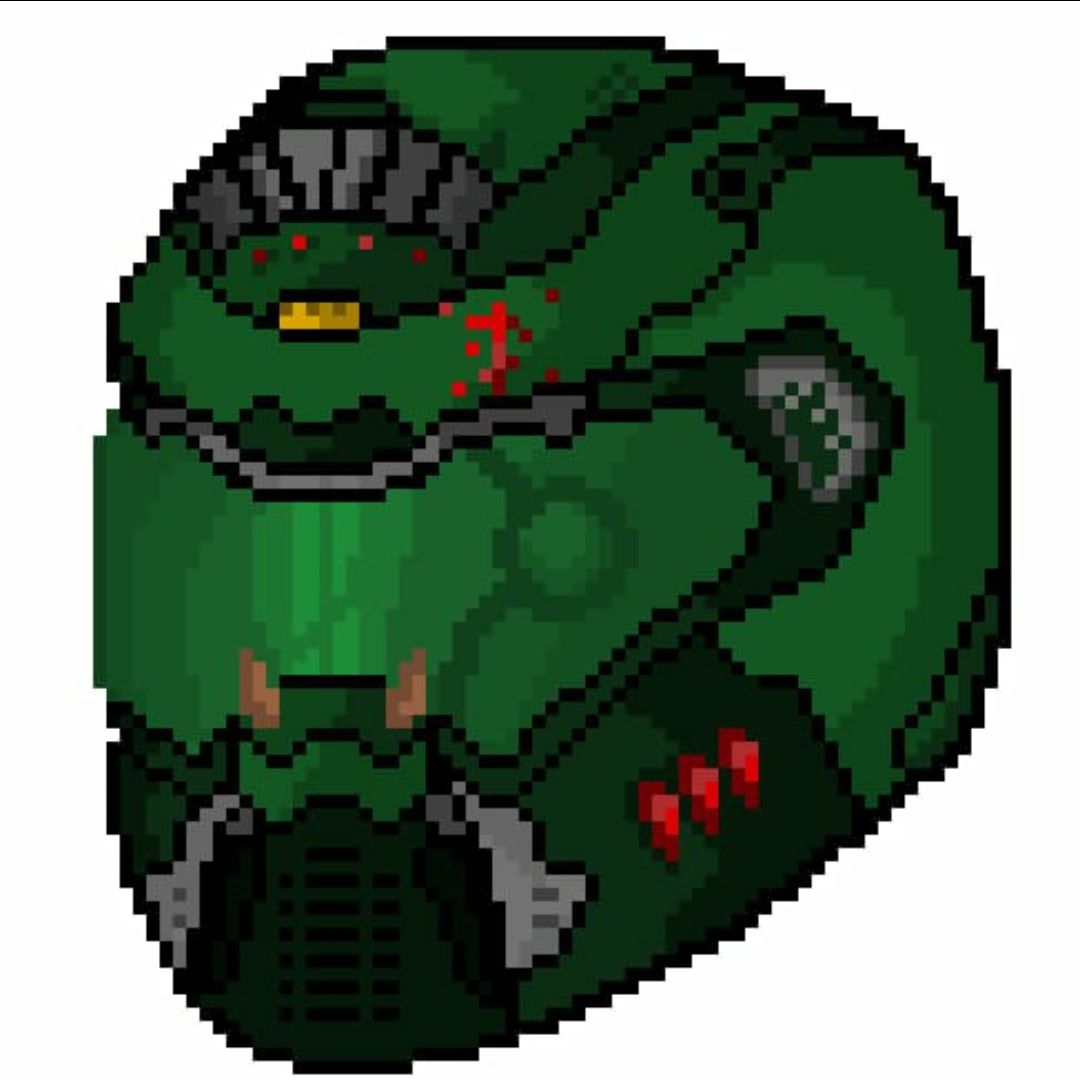 i'm working on a doom-themed mod rn. here is the slayer. | Scrolller