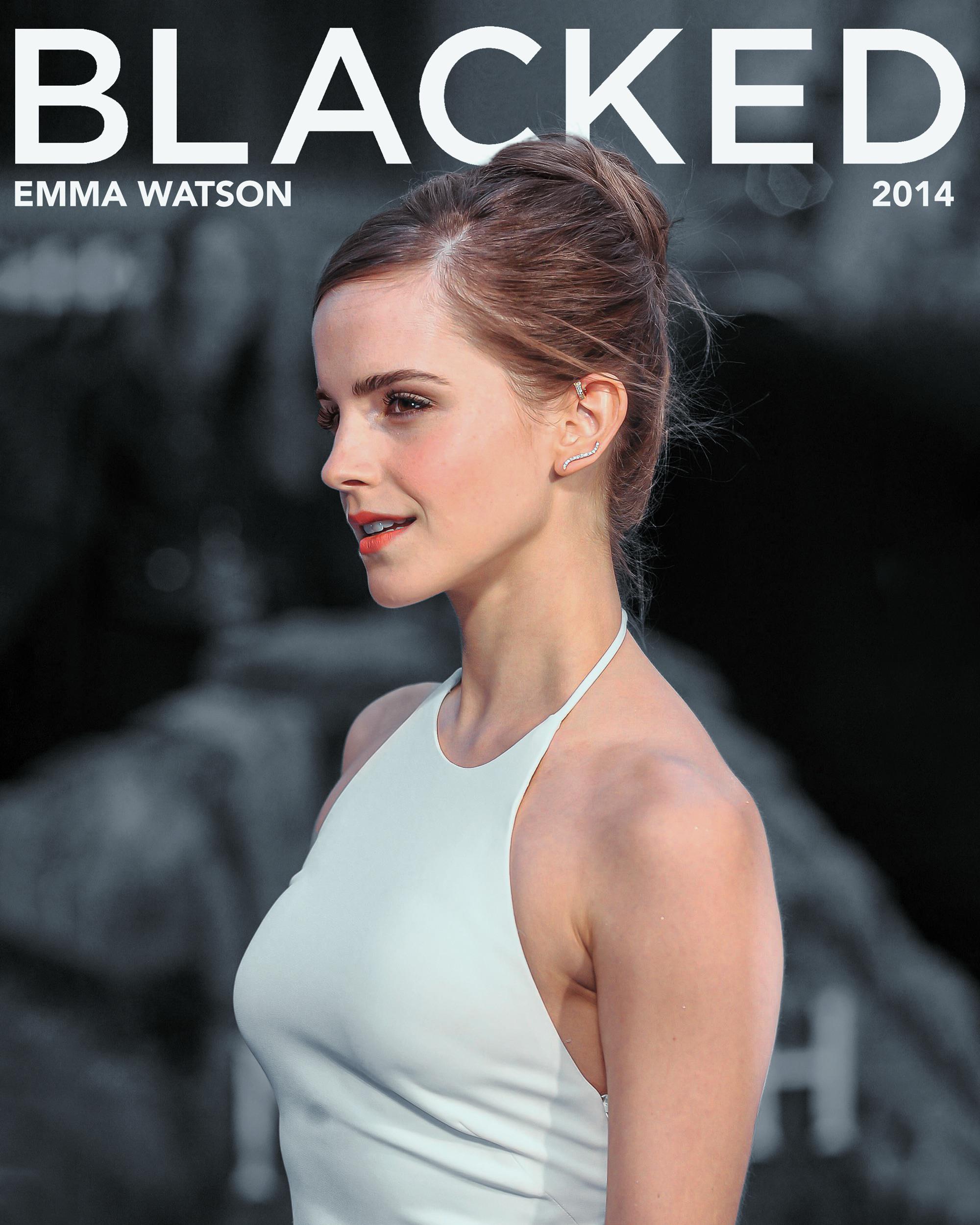 Imagine Emma Watson getting manhandled for a Blacked gangbang scene after her Noah Premiere ...