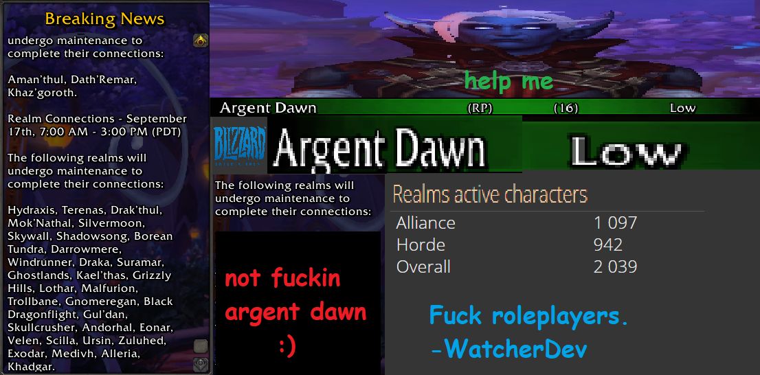 "Imagine playing on an RP server and then complaining they don't connect the realms." | Scrolller