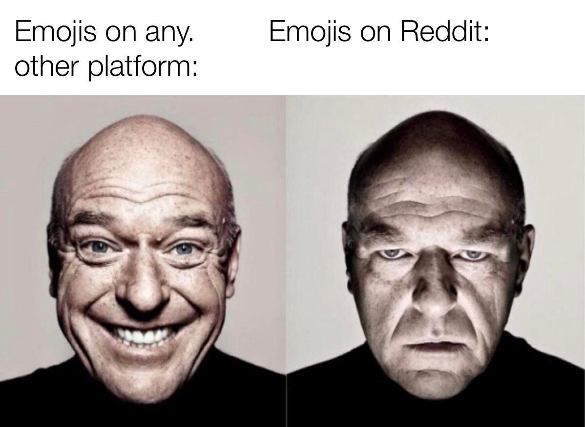 Imagine using emojis on reddit 🤦🤦🤦 | Scrolller