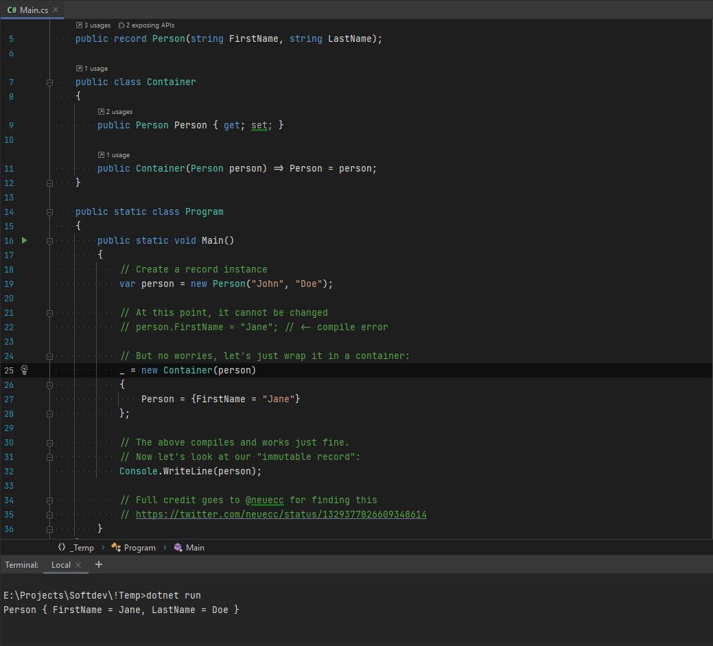 "Immutable" data types | Scrolller