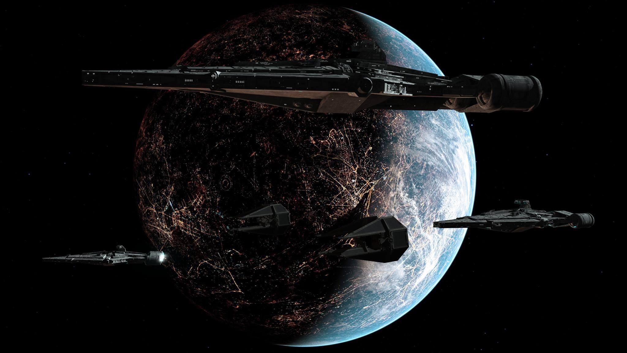 Imperial light cruisers of the Courscant home fleet | Scrolller