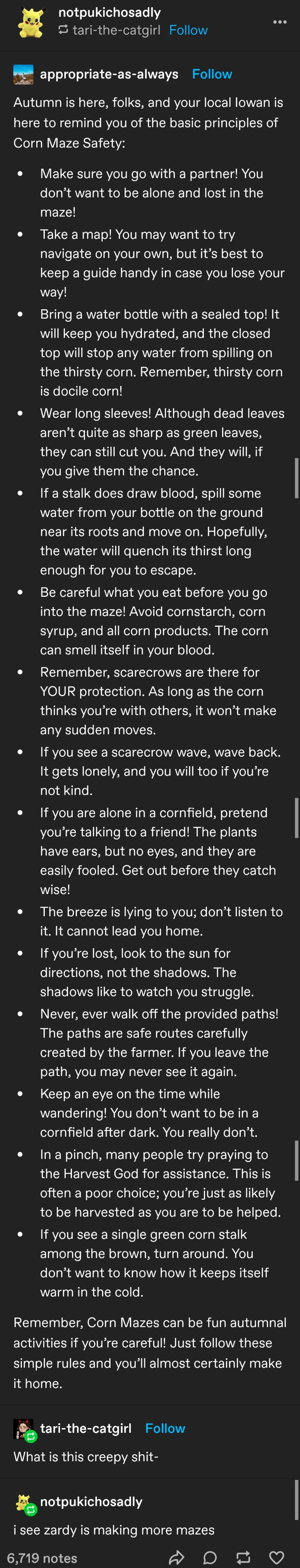 Important corn maze safety rules | Scrolller