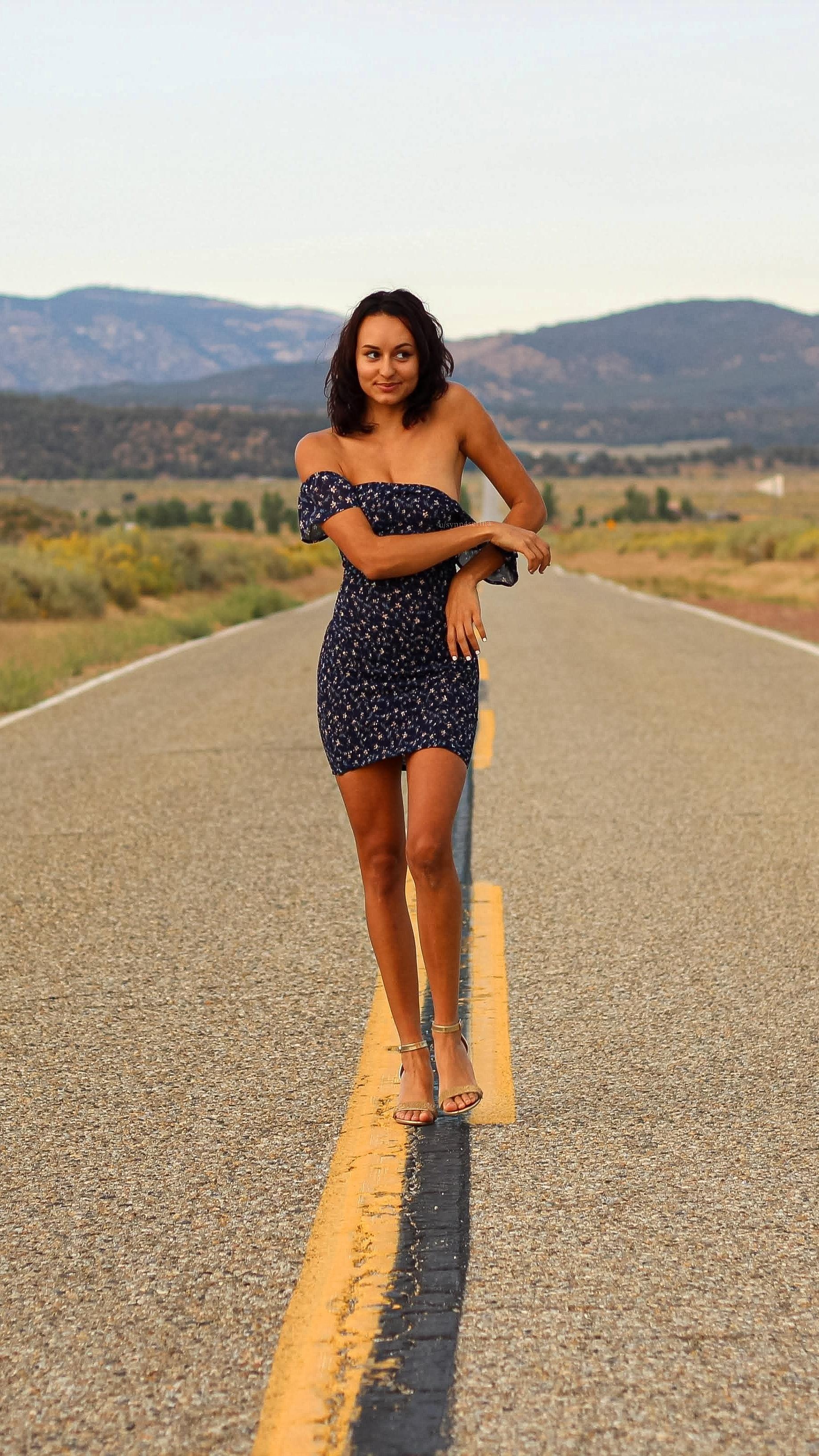 In the middle of the road | Scrolller