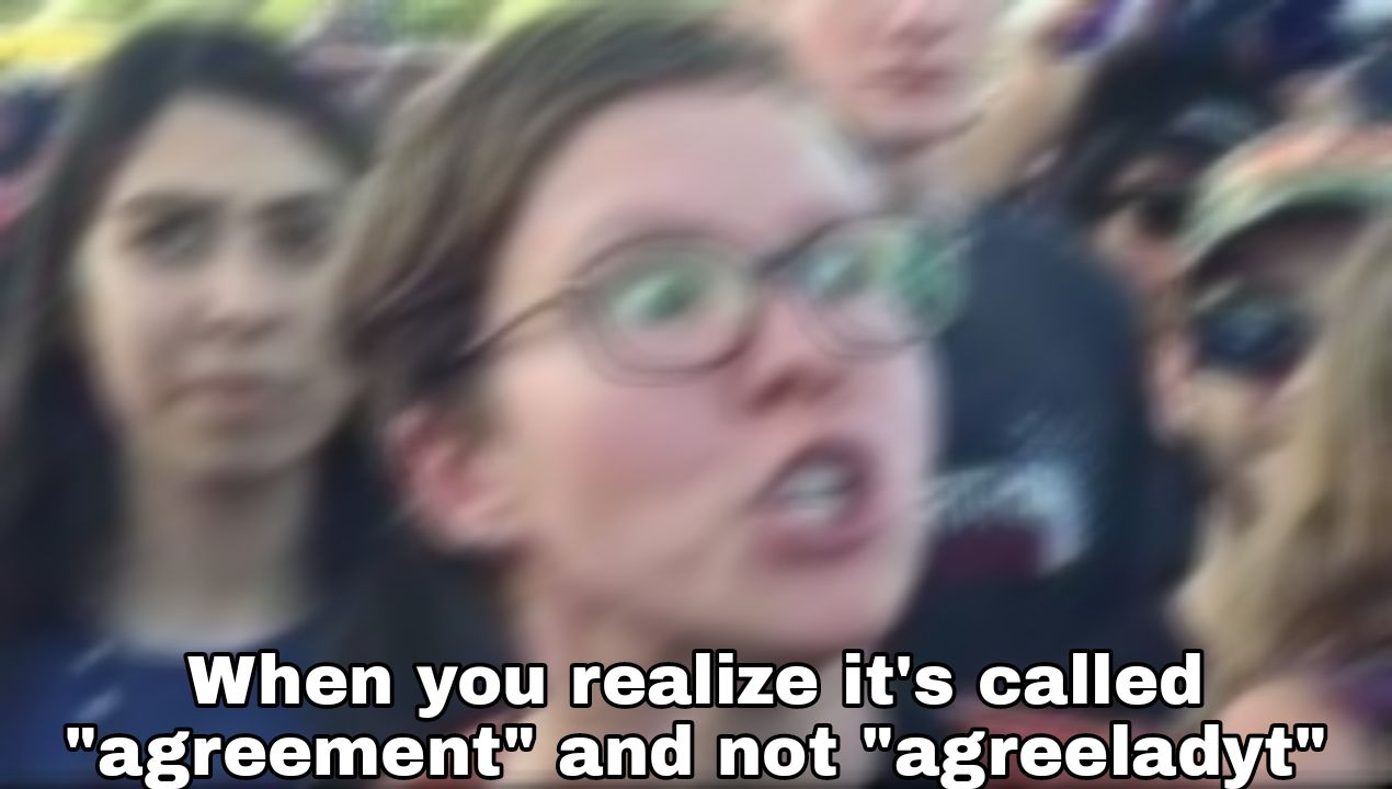 *indistinct feminist noises | Scrolller