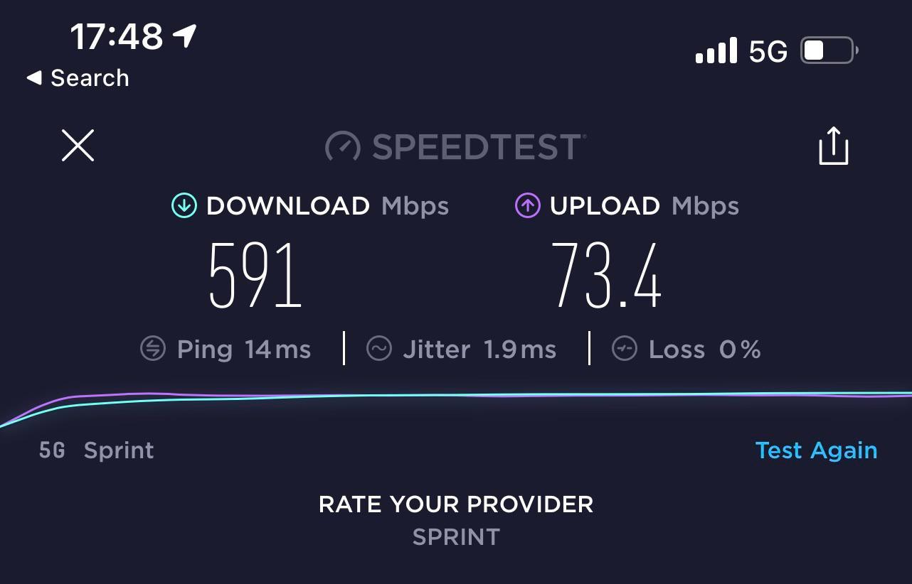 Insane 5G speeds 🔥🔥 | Scrolller