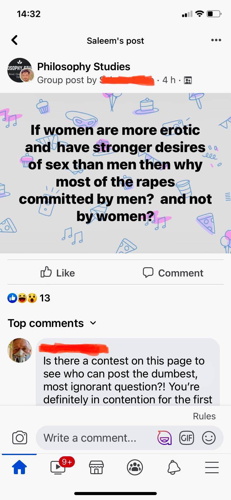 Insane Facebook philosophy | Scrolller