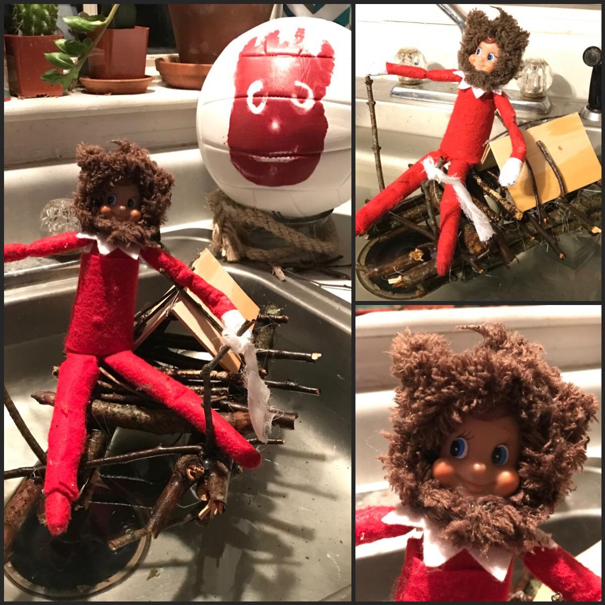 instagram.com/presentstheelf is cast away in our kitchen sink. Wiiilllllsssssoooonnnnnn! | Scrolller