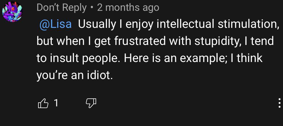 “Intellectual stimulation”trying really hard to sound smart when you could just say ...
