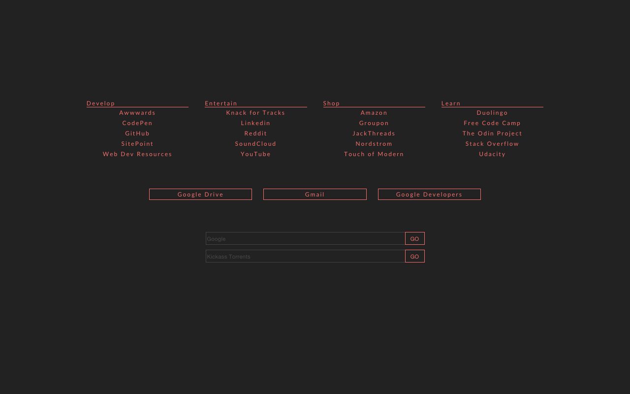 Internet was out, so I decided to finally make a startpage. | Scrolller