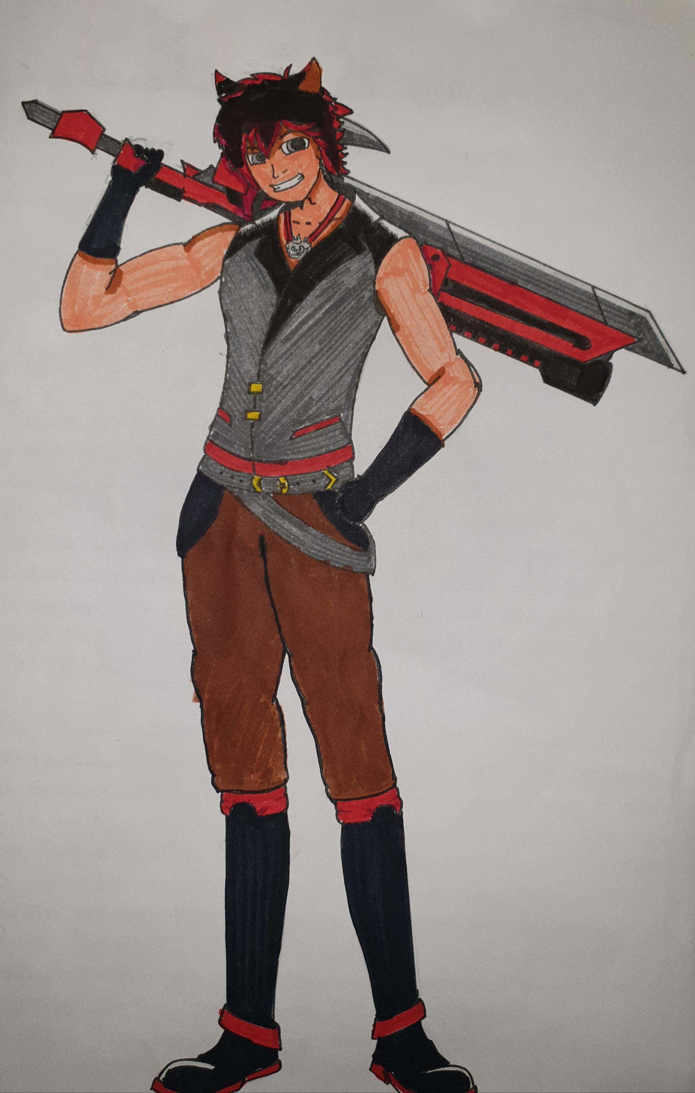 Introducing my genderbend OC of Ruby - I present you Ruben Xiao Long-Rose! | Scrolller