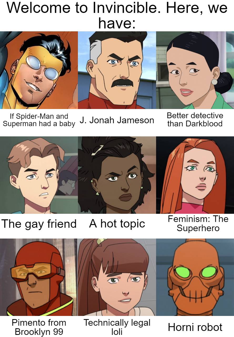 Invincible characters in a nutshell | Scrolller