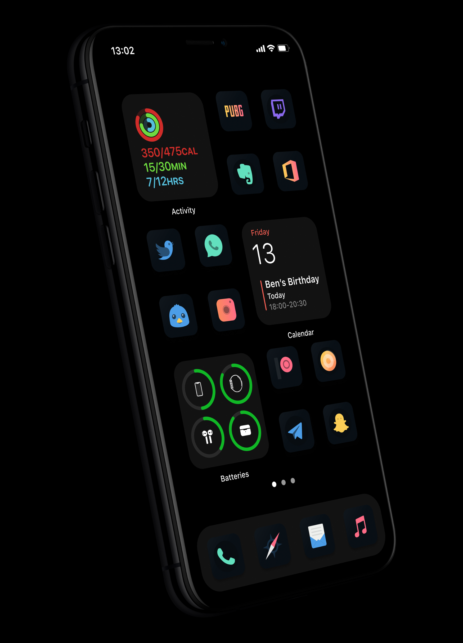 iOS 14 dark setup | Scrolller