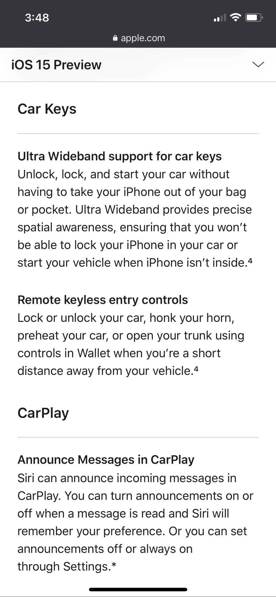 iOS 15 CarPlay Additions | Scrolller