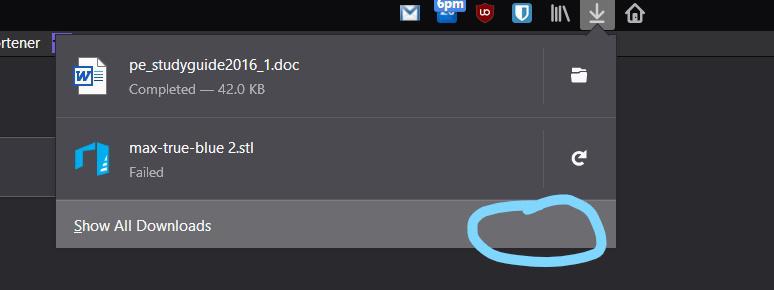 Is it possible to have a "Clear" button in the Downloads popup? | Scrolller