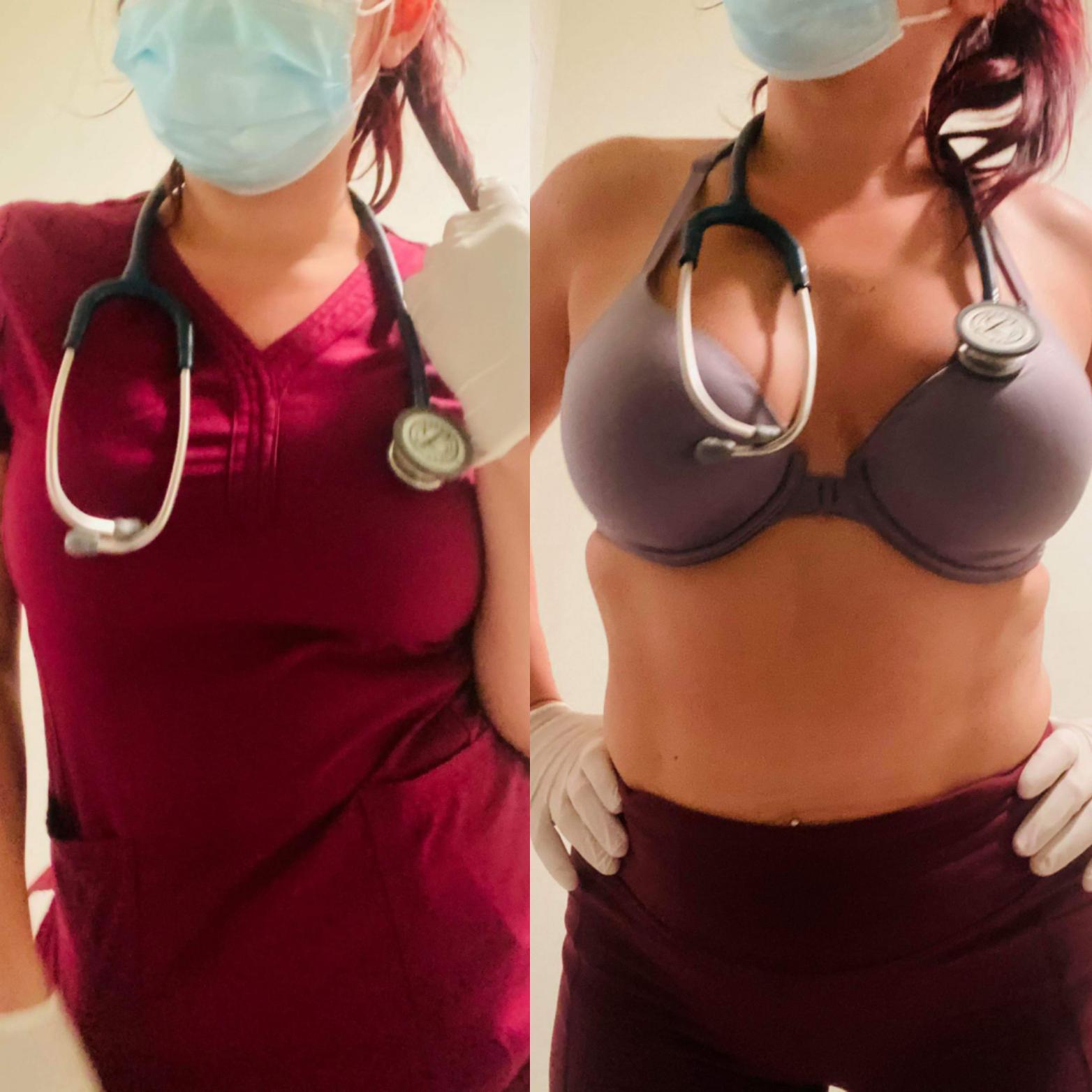 Is this what you were expecting under the scrubs?!? | Scrolller