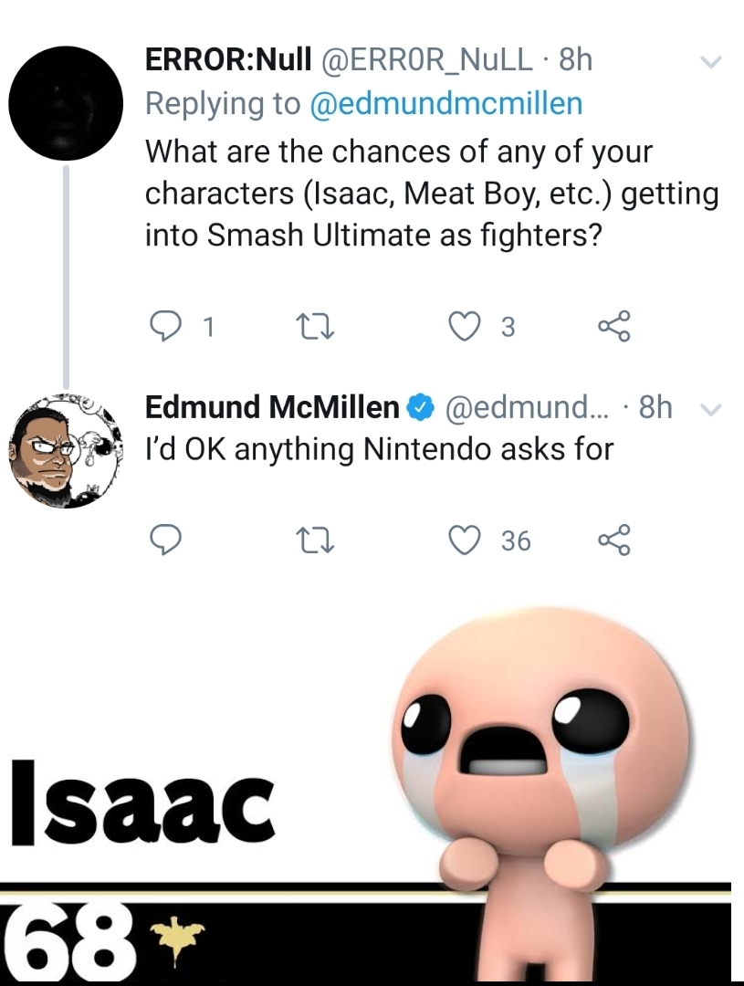 Isaac cries his way to smash ultimate | Scrolller