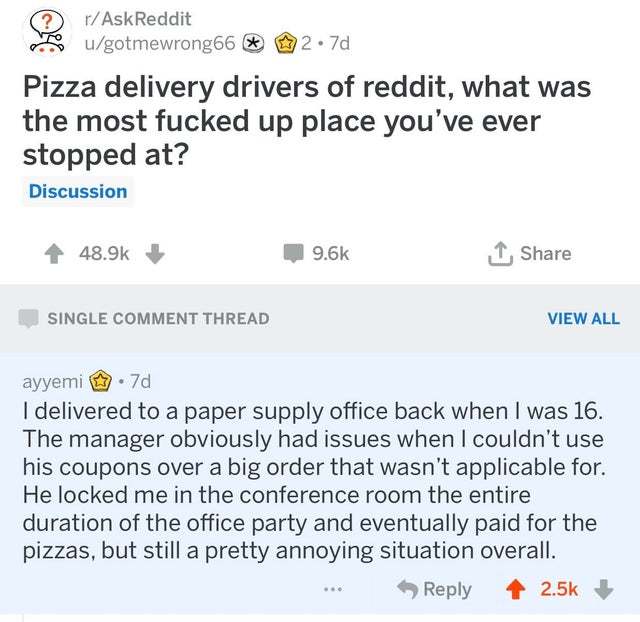 It’s like eating a hot circle of garbage...!! | Scrolller