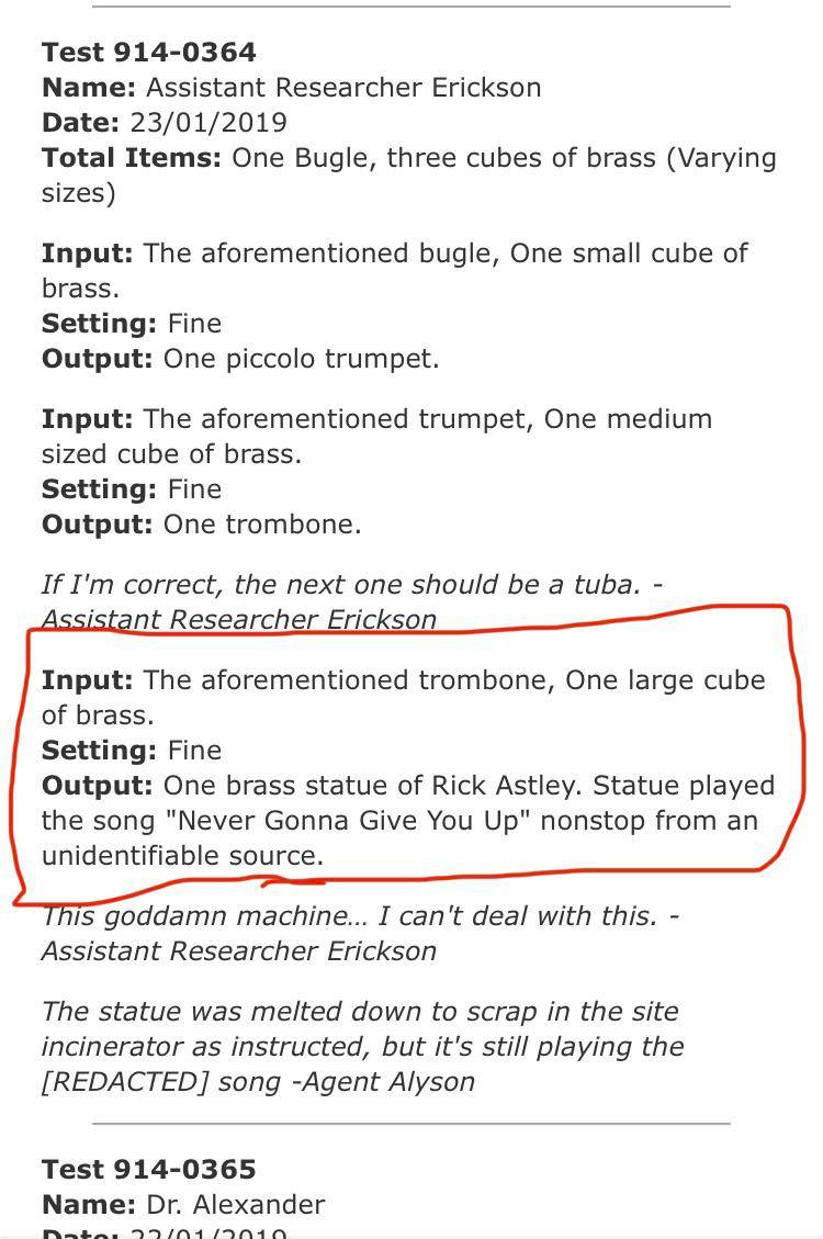 It turns out 914 Rickrolled the researchers! | Scrolller
