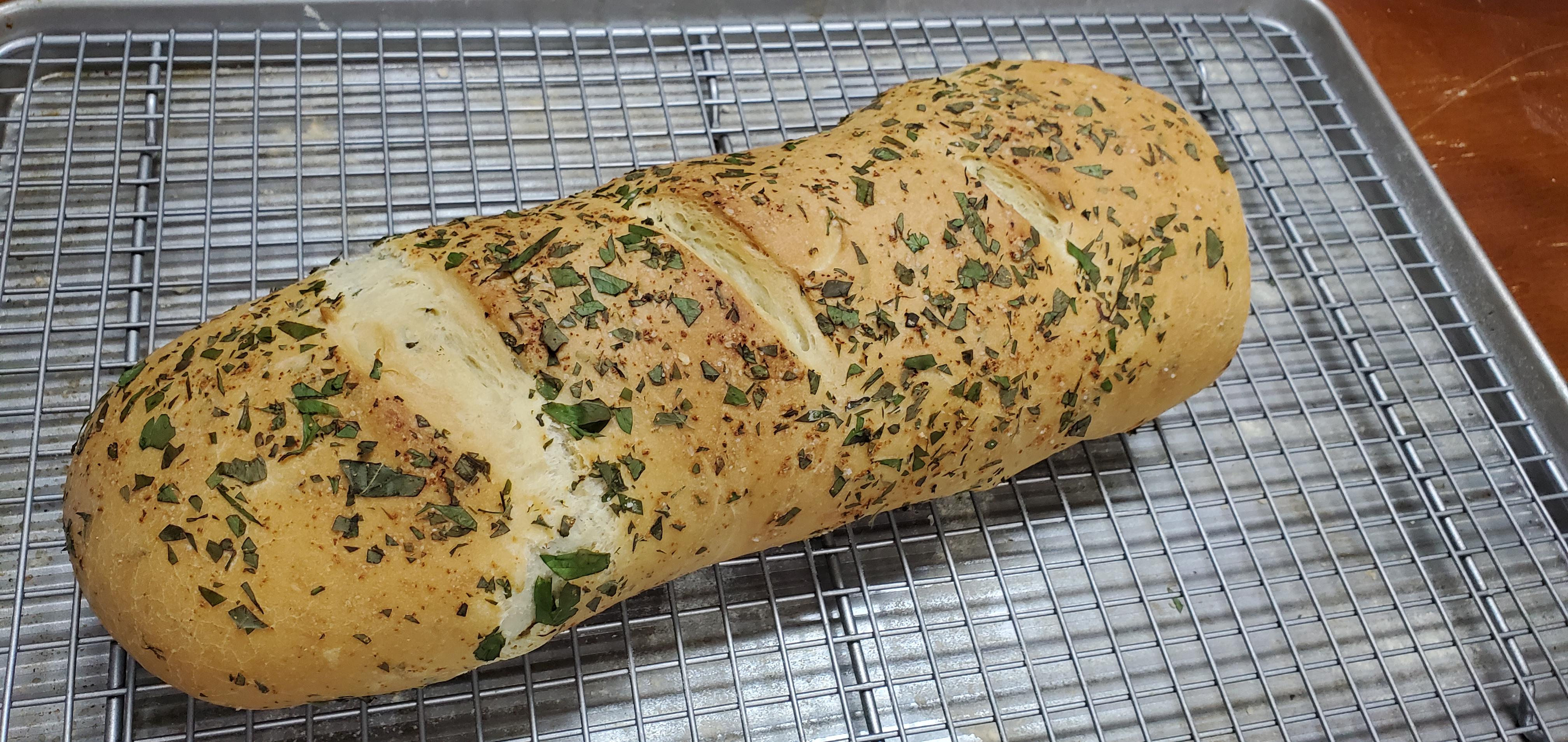 "Italian" herb loaf with herb and salted garlic crust | Scrolller