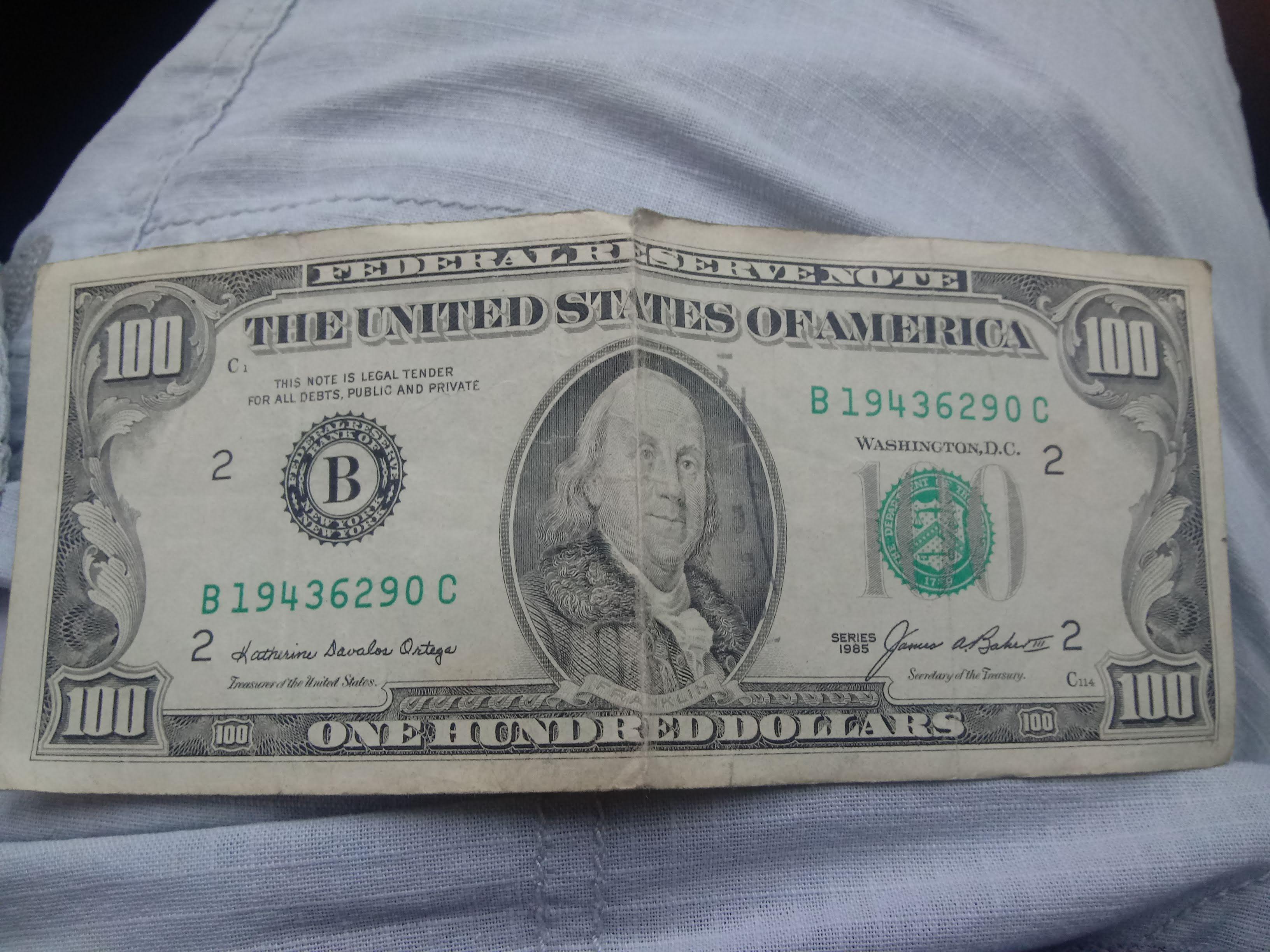 ITAP: $100 Bill | Scrolller