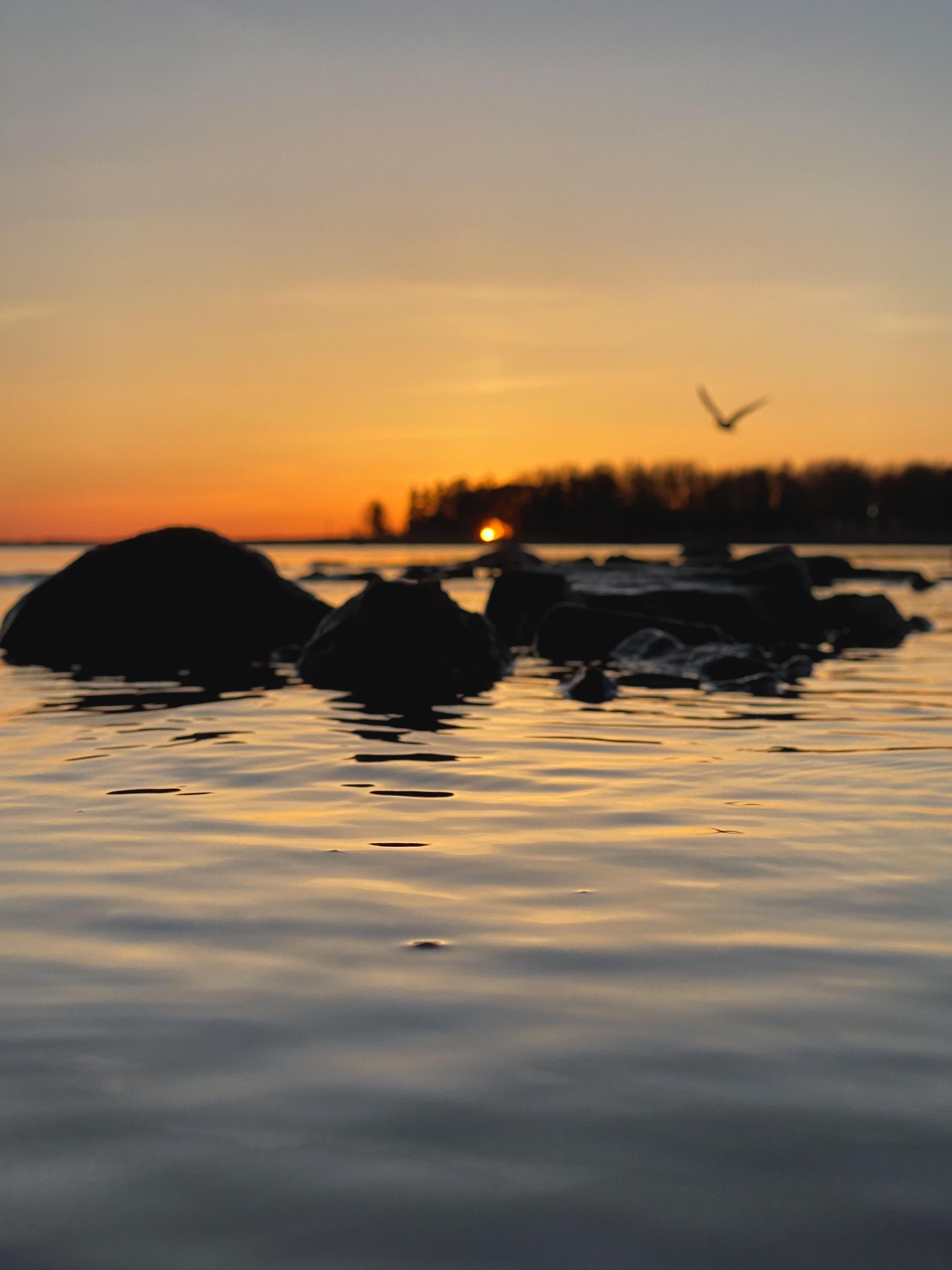ITAP of a sunset and rocks | Scrolller